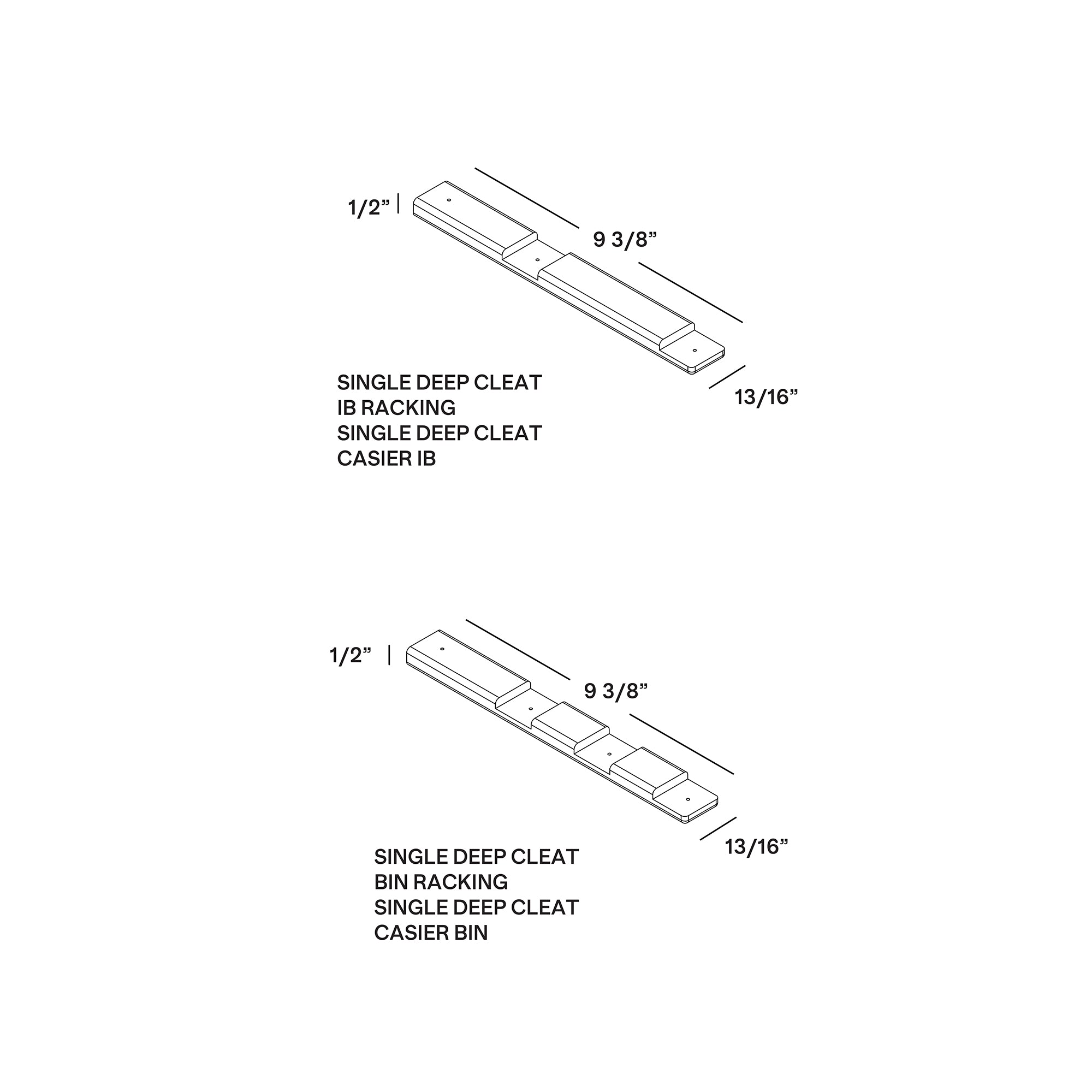 SINGLE DEEP CLEAT – novel cellars